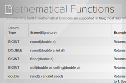 [B! HiveQL] Hive Function Cheat Sheet | Qubole