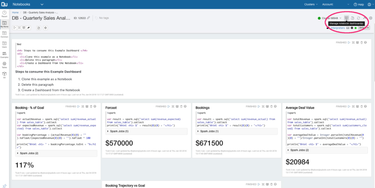 Dashboard Setup Tutorial - Qubole