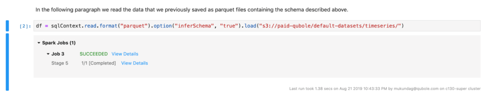 Analytics and ML with Jupyter Notebooks and Apache Spark | Qubole