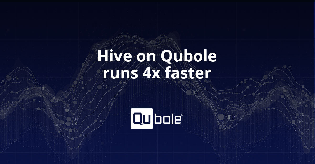 Hive on Qubole runs 4x faster than Hive on Alternative Platforms | Qubole