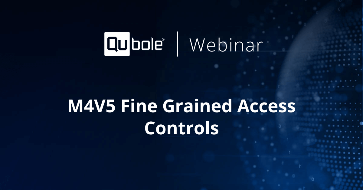 M4V5 Fine Grained Access Controls - Qubole